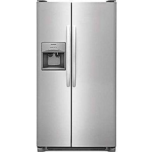 Frigidaire FFSS2615TS 36 Inch Side by Side Refrigerator with 25.5 cu. ft. Capacity, External Water Dispenser, Ice Maker, in Stainless Steel