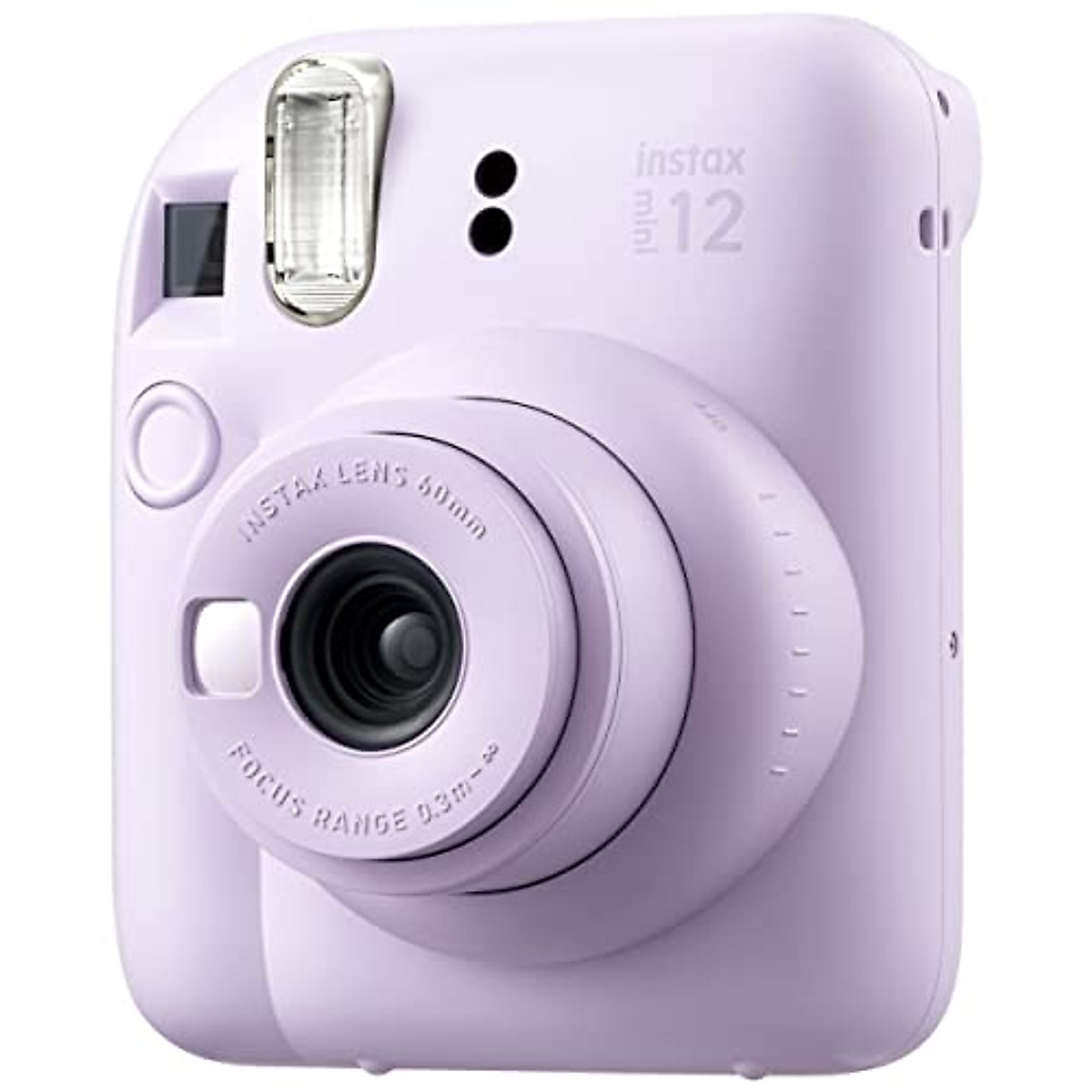 FUJIFILM INSTAX Mini 12 Instant Film Camera (Lilac Purple) Bundle with Fuji Instax Instant Film Single Pack, 10 Prints | Protective Case Purple | Photo Album Purple | Travel Stickers (6 Items)