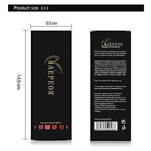 MAEPEOR Matte Lip Liner 12 PCS Nude Brown Series Highly Pigmented and Smoothly Velvet Lipliner Pencil Set Long Lasting and Waterproof Durable Lip Liners (12PCS-1)