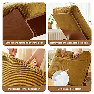 NRNQMTFZ Modern Rocking Chair with High Backrest,Teddy Fabric Rocker Glider Chair,Upholstered Plush Seating Glider, for Patio, Backyard, Balcony, Porch(Off White)