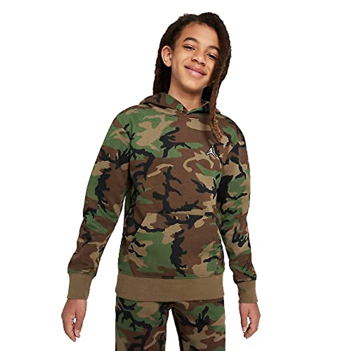 Jordan Boy's Essentials Camo Pullover (Big Kids) Camo XL (20 Big Kid)