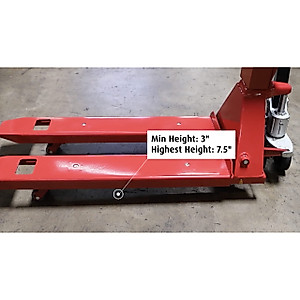 SellEton SL-5000-E-Narrow Pallet Jack Scale for European Pallet or Smaller pallets | 5000 lb x 1 lb