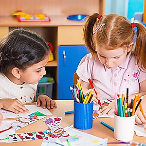 108 Pieces Valentine's Day DIY Bookmarks Heart Rose Bear Coloring Paper Bookmarks Happy Valentine's Day Book Marks for Kid Be Mine You Are So Cool Book Decorations for Valentine's Day Party Book Decor