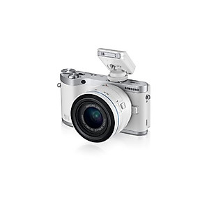 Samsung NX300 20.3MP CMOS Smart WiFi Mirrorless Digital Camera with 20-50mm Lens and 3.3" AMOLED Touch Screen (White)