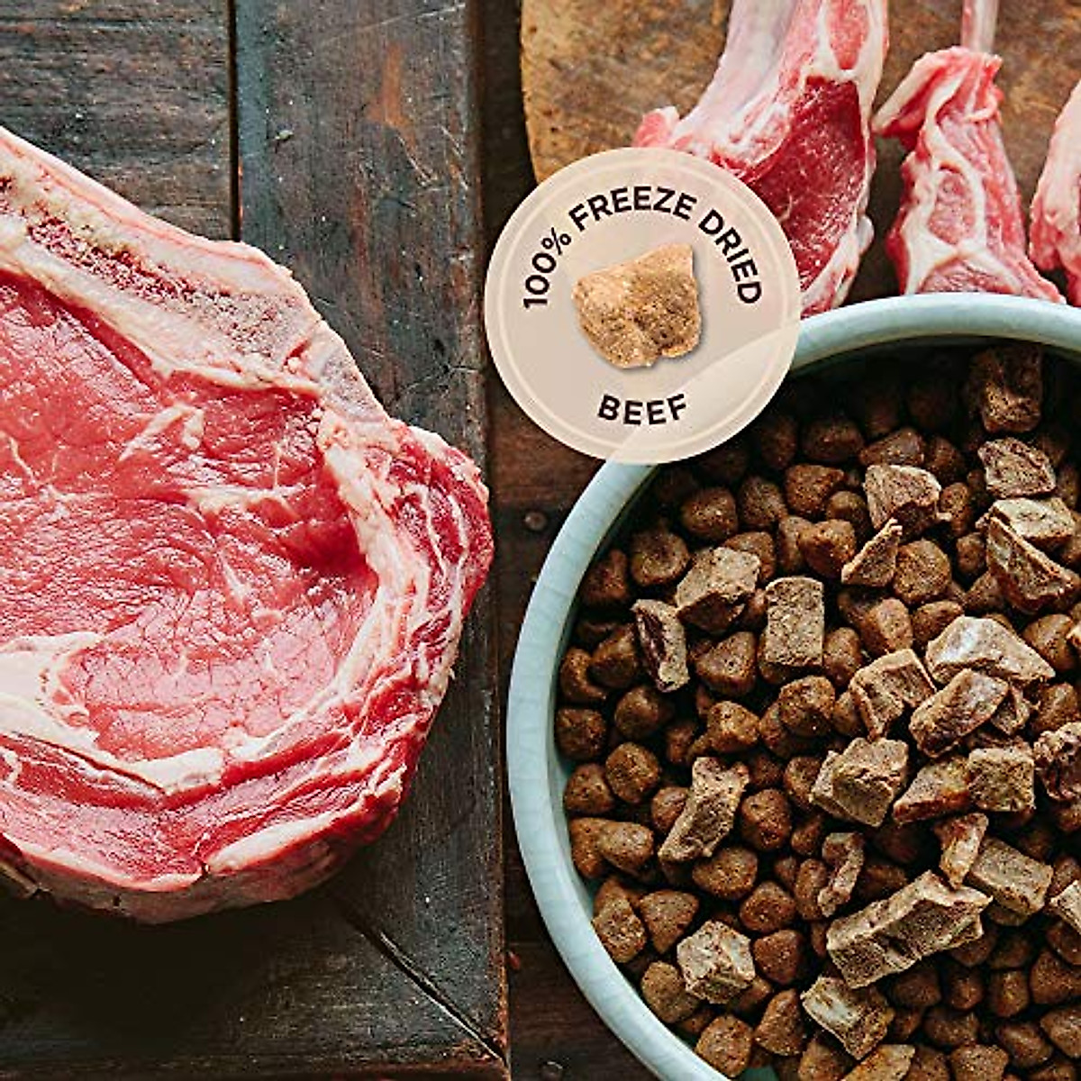 Wellness CORE Bare Bowl Boosters for Dogs, Grain-Free Freeze-Dried Food Mixer Or Topper, Made with Natural Ingredients (Beef, 4-Ounce Bag)