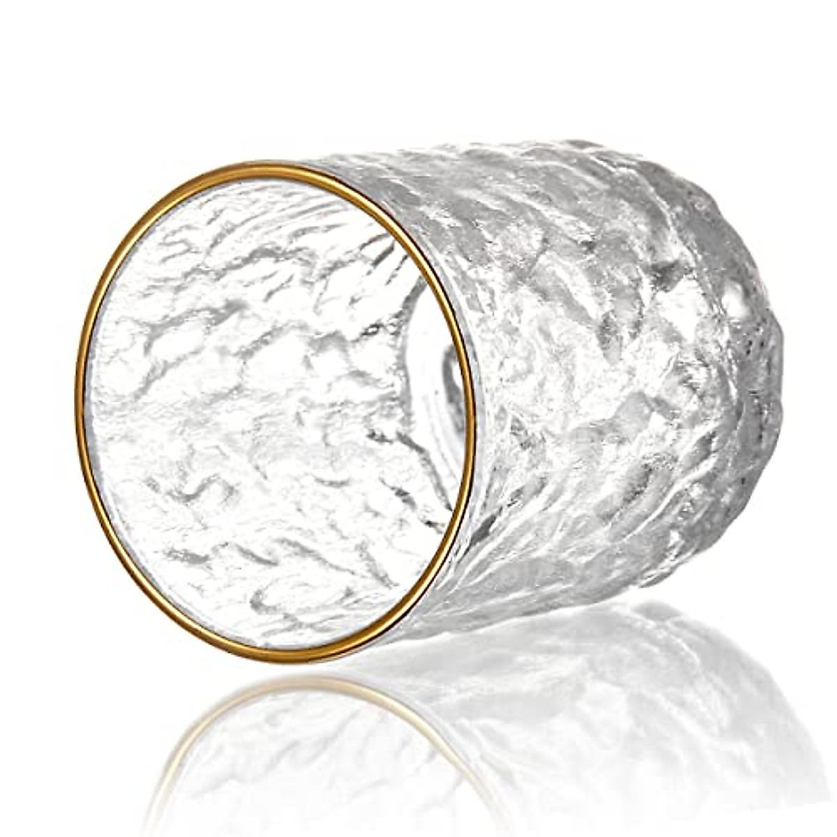 ANBFF Whiskey Glasses Set of 2, Rocks Glass, Vintage Drinking Glasses Cups, 7.4 oz Crystal Old Fashioned Tumblers with Premium Gift Box - for Bourbon, Scotch, Cocktails, Tequila, Cognac