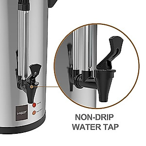 Valgus Commercial Grade Stainless Steel 80-Cup 12L Percolate Coffee Urn Coffee Maker with Automatic Temperature Control Hot Water Urn for Parties, Office, Wedding and Catering Events