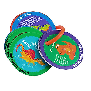 MOLLYBEE KIDS Dino Stomp and Roar, Toddler and Preschool Dinosaur Activity Cards, Gifts for 3, 4 Year Olds, Toddler Activities