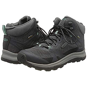 KEEN Women's Terradora 2 Waterproof Mid Height Hiking Boots, Magnet/Ocean Wave, 9 Medium US, 9, 9