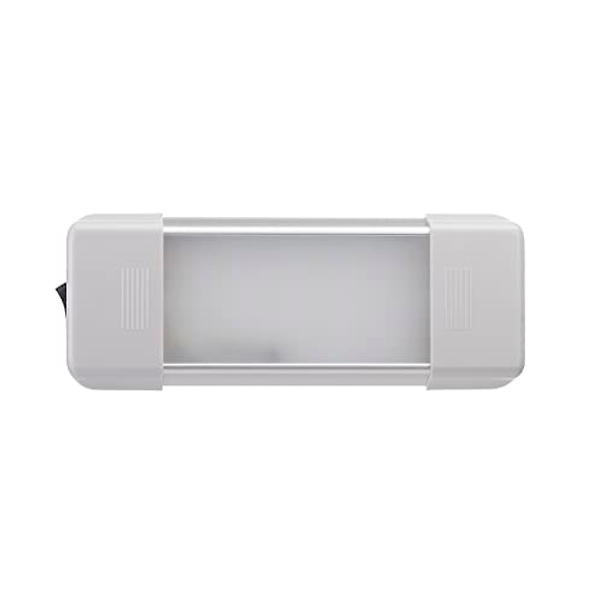 Raycharm LED Interior Utility Light Fixture 6.7" x 2.6", High Lumen-Output Low Current Draw Energy Efficient, Frosted Lens 6000K Cool-White Even Diffused Beam, On/Off Rocker Switch, 12V-24V DC, 1-Pack