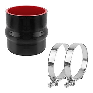 4"ID Turbo Hose with Hose Clamps Stainless Steel,Durable 4-ply Silicone Pipe Fit for Turbo Intercooler Pipe Intake Piping of Most Car Truck SUV,Must Have Car Accessories