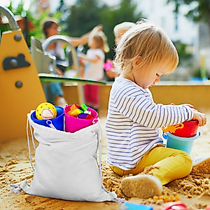 Sweetude 30 Pack Sublimation Drawstring Bags Bulk Polyester Drawstring Bag Blank String Backpack Bag Gym Sack Sport Backpacks for Women Men DIY Crafts Shopping Storage, 16.5" L x 12.6" W, White