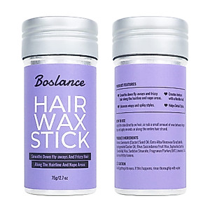 Boslance Hair Wax Stick - Smoothing Pomade for Flyaways, Women, Kids, and Slick Hairstyles