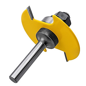 Mesee Biscuit Router Bit 1/4 Inch Shank Biscuit Joint Slot Cutter Woodworking Slotting Router Bit Wood Jointing Milling Tool - 1/16 Inch Cutting Height