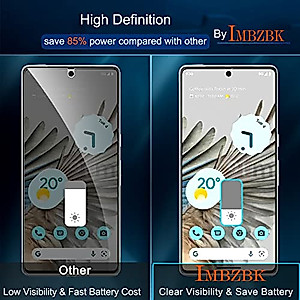 IMBZBK [2+3 pack] for Google Pixel 7 Pro Privacy Screen Protector [Not Glass] Accessories 2 Pack Flexible Privacy Screen for Pixel 7 Pro 3 pack Tempered Glass Camera lens protector case friendly