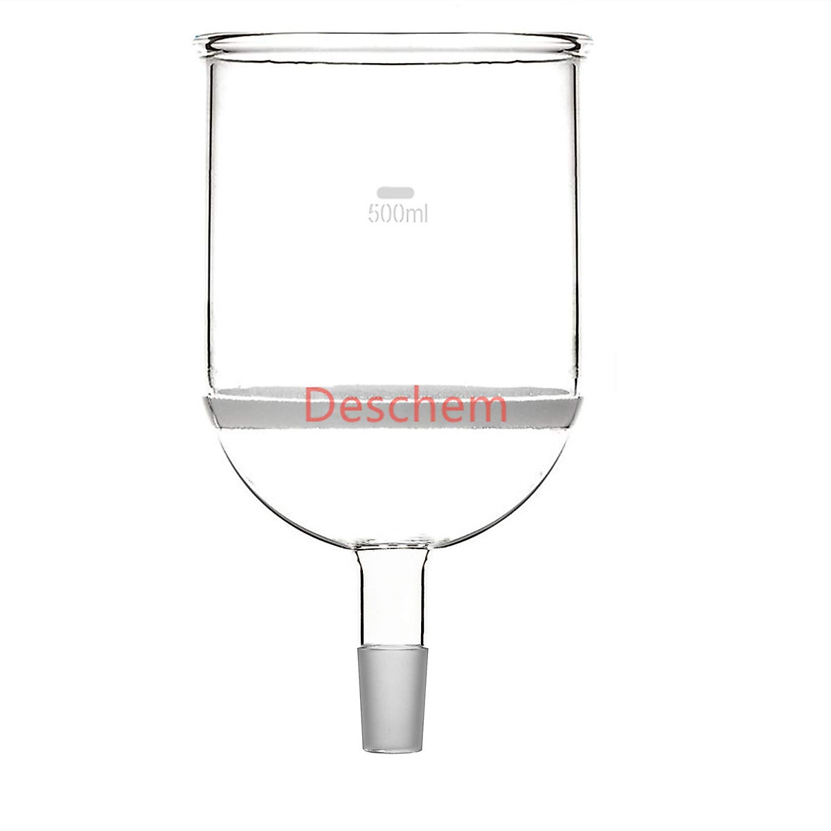 Deschem 500ml,24/40,Glass Buchner Funnel,3# Coarse Filter,Laboratory Glassware