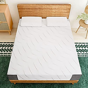 10 Inch Memory Foam and Innerspring Hybrid Mattress Medium Firm Feel Queen-Size Mattress