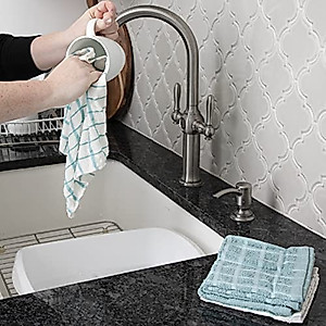 Ritz 100% Terry Cotton, Highly Absorbent Dish Cloth Set, 12” x 12”, 6-Pack, Dew