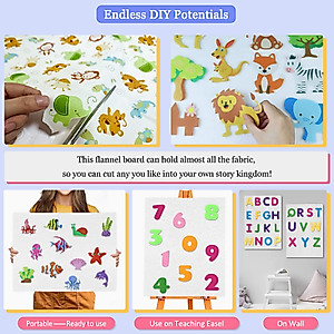 BXI Felt Flannel Board for Toddlers - 16 X 12 X 0.4 Inches, Pack of 4 Preschool Activities Story Board Storage Bag, Playboards Storytelling Board for Interactive Teaching