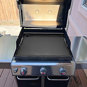 Full-Size Griddle Inserts for Weber Genesis 300 Gas Grill, Griddle for Weber Genesis 300 Series E-310 E-320 E-330 S-310 S-320 S-330 EP-310 EP-320 EP-330 CEP-310 CEP-330 Replace for Weber 7524 Grate*2