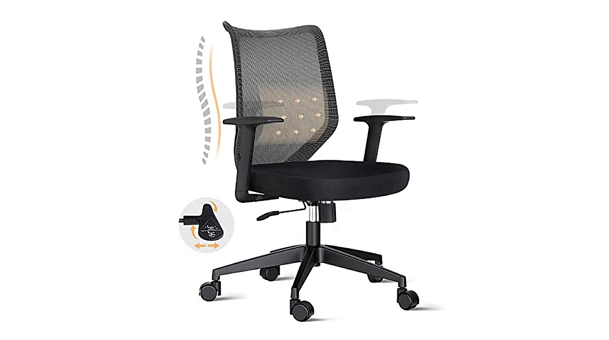 Ergonomic Desk Chair with Adjustable Features for Comfort