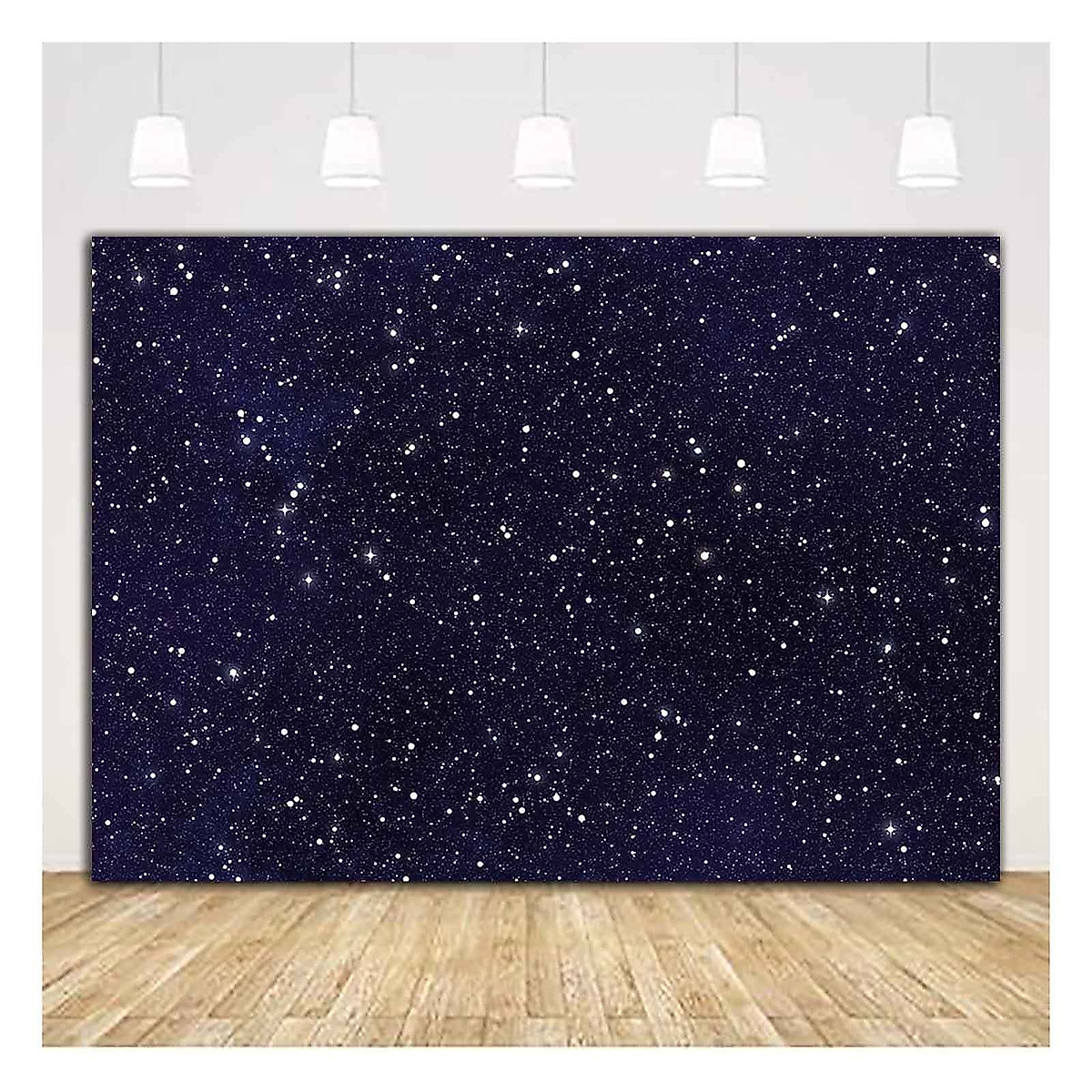 Night Sky Star Universe Space Starry Photography Backdrops Early 2000s Galaxy Stars Children Boy Girl Birthday Party Photo Background Newborn Baby Shower Banner Props 5x3ft
