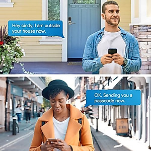 Lockly Secure Pro Smart Lock - Keyless Entry Deadbolt, Fingerprint Sensor, App Control, Key, Voice Control, Auto Lock PGD728WMG- Brushed Gold (Wi-Fi Hub Included)