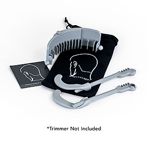 neckscaper Self-Trimming Template for Grooming Your Neckline, Durable, Adjustable, and Includes a Travel Case