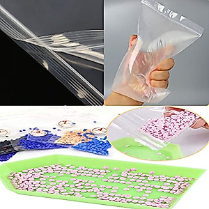 Diamond Painting Accessories & Art Tool-42 Diamond Painting Glue Clay-DIY Embroidery Wax Tacky Kit-3 Stitch Dot Paint Pen for Craft 5D Cross(64 Number Sticker,1 Tray,1 Tweezer,2 Clip,3 Seal Bag)