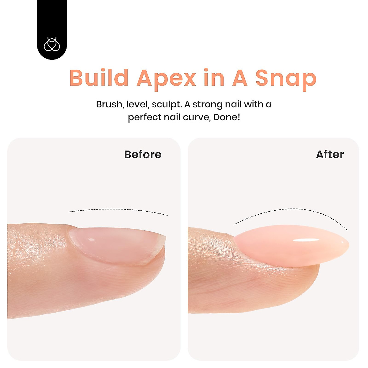 Beetles Builder Gel 6 Colors, 8 in 1 Strengthener Jelly Gel Time to Relax Sheer Peach Clear Builder Nude Pink Skin Tone for All Hard Gel Extension Base Nail Gel False Nail Tips Glue