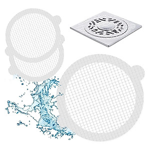 Qinlenyan 30Pcs Drain Cover Hair Catchers Prevent Clogs Bathroom Shower Drain Protector Sewer Filter Mesh Stickers Adhesive Shower Drain Hair Stopper for Shower Bathtub A
