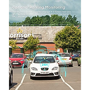 iZEEKER Dash Cam 4K, 2160P/1080P Dash Camera for Cars, WDR Night Vision Car Camera with Emergency Recording, Parking Monitoring, G-Sensor, 32GB MicroSD Card