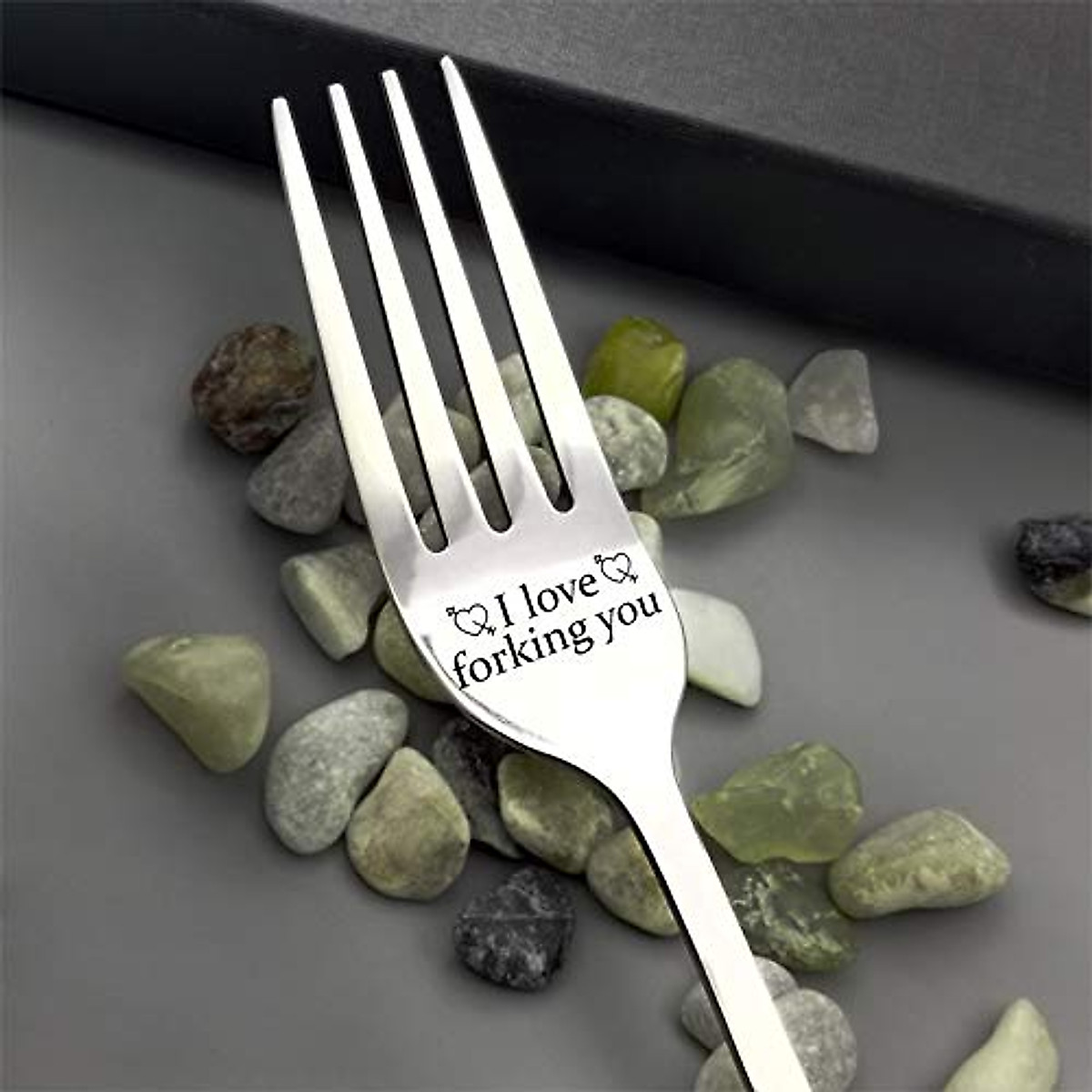 Anniversary Birthday Gifts for Wife Boyfriend from Husband Girlfriend I Love Forking You Fork Gifts for Him Her Valentines Day Christmas Gift for Couple Hubby Dinner Fork