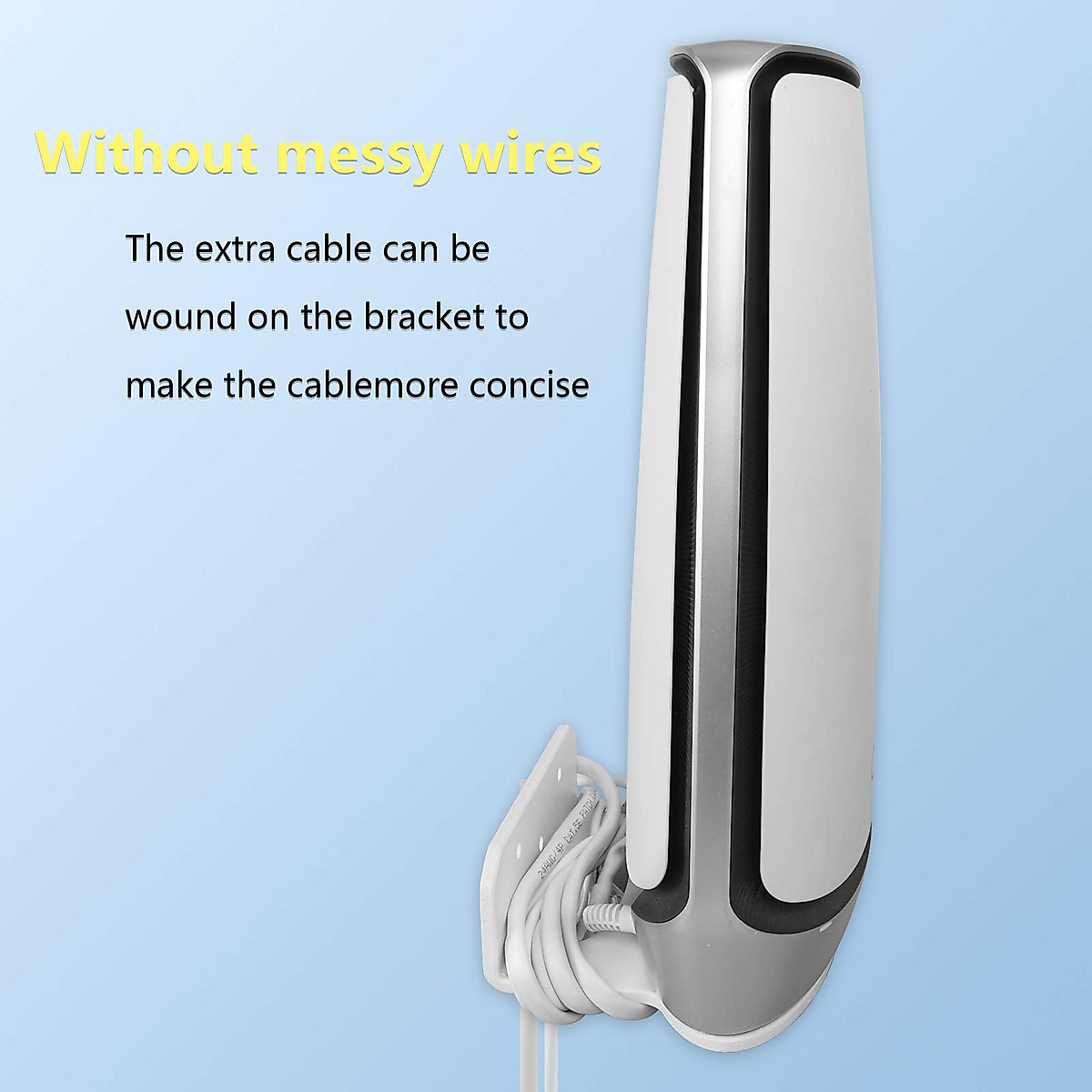 Wall Mount Holder for Orbi Tri-Band Mesh WiFi 6 Router(RBS850)(RBK852)(RBK853)/(RBS750)(RBS751)(RBK752)(RBK753)/(AX4200)(AX5700)(AX6000), Bracket Hanger Stand for Orbi Ultra by TIUIHU(White,1-Pack)