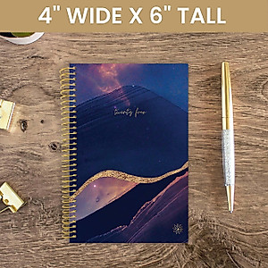 bloom daily planners 2024 Pocket Planner - 4” x 6” - (January 2024 - December 2024) - MINI Weekly/Monthly Agenda Organizer & Calendar Book - Midnight Mountains