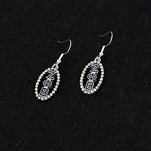 SEIRAA Sorority Inspired Rhinestone Earring Zeta Dove Gifts for Sorority Sisters (Drill earring)