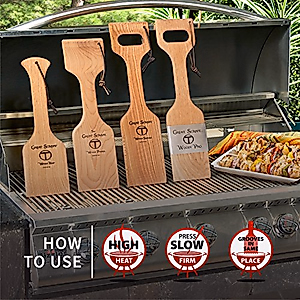 The Great Scrape The Woody Paddle New All Natural BBQ Grill Scraper