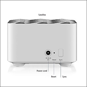 NETGEAR Orbi Mesh WiFi Add-on Satellite - Works with Your Orbi Router, add up to 1,500 sq. ft, speeds up to 1.2Gbps (RBS10) (RBS10-100NAS) (Renewed)