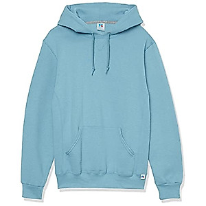 Russell Athletic Men's Hoodie Dri-Power Fleece Hoodies & Sweatshirts, Moisture Wicking, Cotton Blend, Relaxed Fit, Sizes S-4X, Arctic Blue, Small