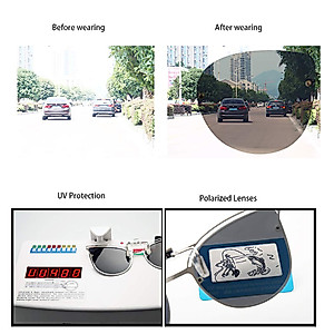 FF FRAZALA Polarized Clip-on Sunglasses Anti-Glare UV 400 Protection Cateye Sun Glasses Clip On Prescription Glasses (Cateye-Black)