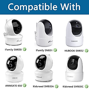 Aobelieve Flexible Baby Camera Twist Mount for iFamily SM650/SM651, Kidsneed SM935A/SM935C, HUBOOK SM652, and ANMEATE SM650 Video Baby Monitor