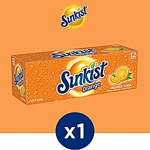 Sunkist Orange Soda, 12 Fl Oz (Pack of 12)