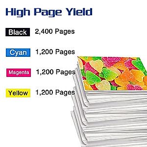 MM MUCH & MORE Ink Cartridge Replacement for Brother LC109 XXL LC109BK LC109XXL LC-109 LC105C LC105M LC105Y to use with MFC-J6520DW J6720DW J6920DW Printers (4-Pack, Black + Cyan + Magenta + Yellow)