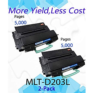 EASYPRINT (2-Pack) Compatible MLT D203L MLTD203L Toner Cartridge Used for Samsung SL-M3320ND, 3310, M3370FD, M3820DW, M3870FW, M4020ND, M4070FR, M4070FX Printer (High Yield)