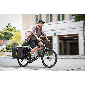 Mongoose Envoy Cargo Bike with 26-Inch Wheels in Grey, Small/Medium Frame, with 8-Speeds, Shimano Drivetrain, Aluminum Cargo Frame, Internal Cable Routing, Mechanical Disc Brakes, and Center Kickstand