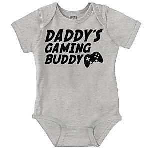Brisco Brands New Father Nerdy Dad Present Gaming Baby Bodysuit Jumper Boys