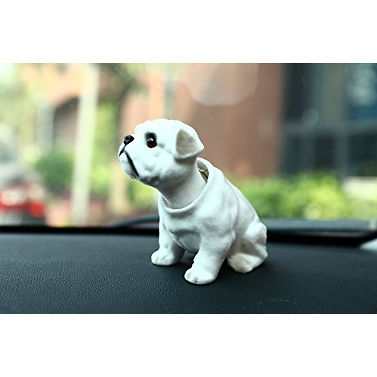 siyaful Bobbing Head Dog-Bobble Head Auto Car Dashboard Decors Toy Bulldog English