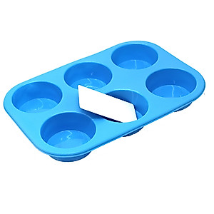 X-Haibei Round Circle Soap Silicone Mold Chocolate Jelly Muffin Cupcake Baking Mould, Basic Soap Making, Dia. 2.75inch,3oz per Cell