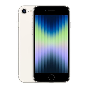 Apple iPhone SE 3rd Gen, 64GB, Starlight - Unlocked (Renewed Premium)