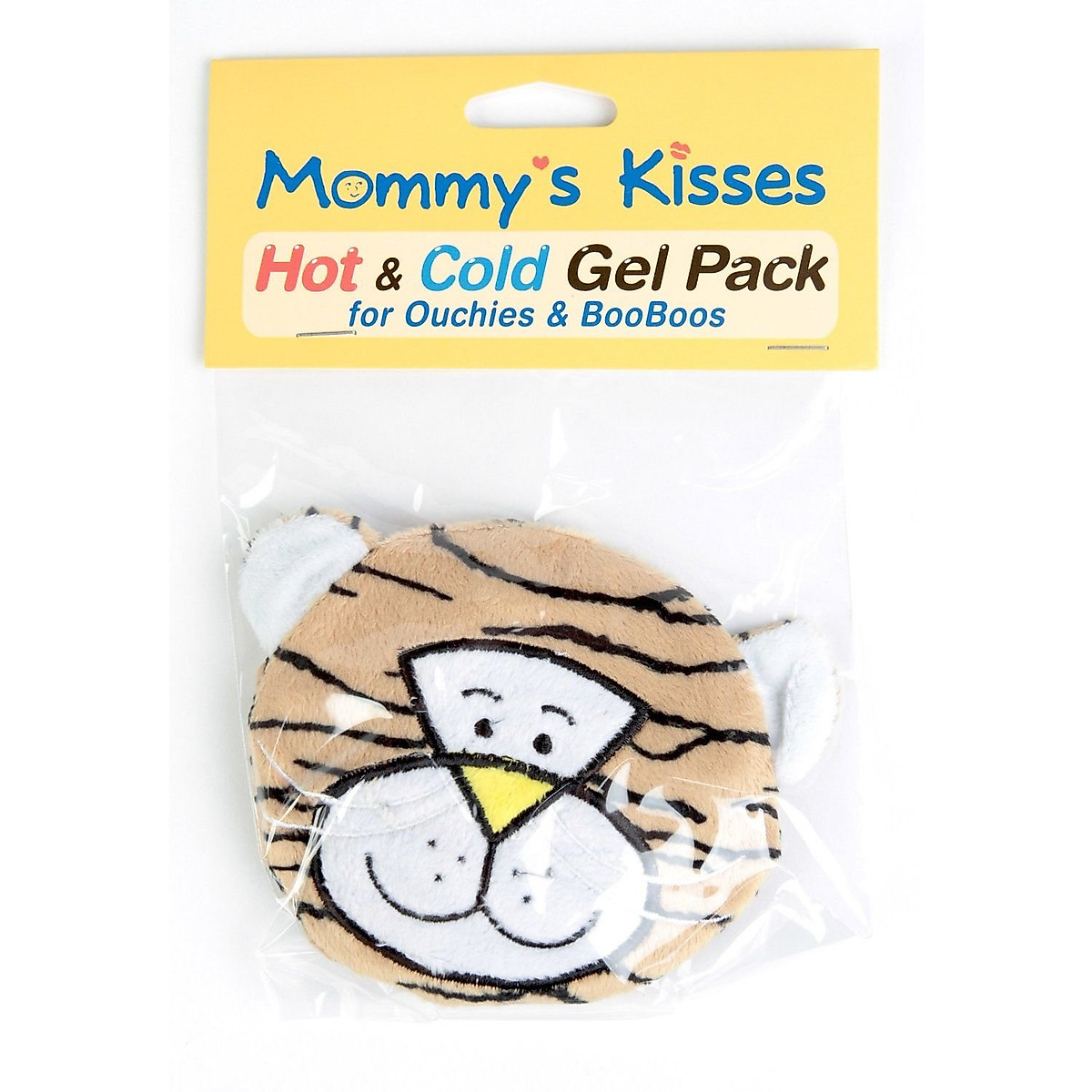 DreamTime Spa Comforts Mommy's Kisses, Reusable Childrens Hot and Cold Pack, Tiger, 1 Count